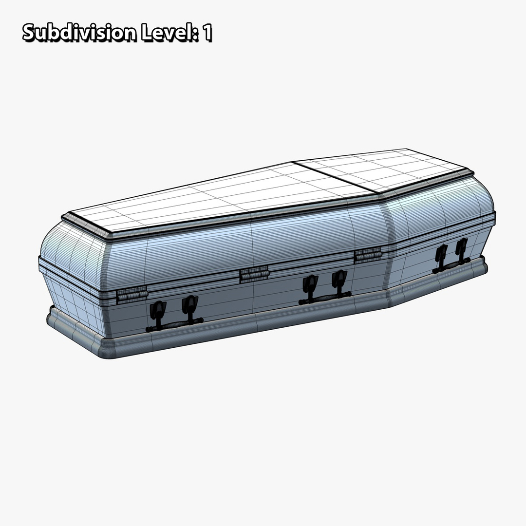 3d model coffin