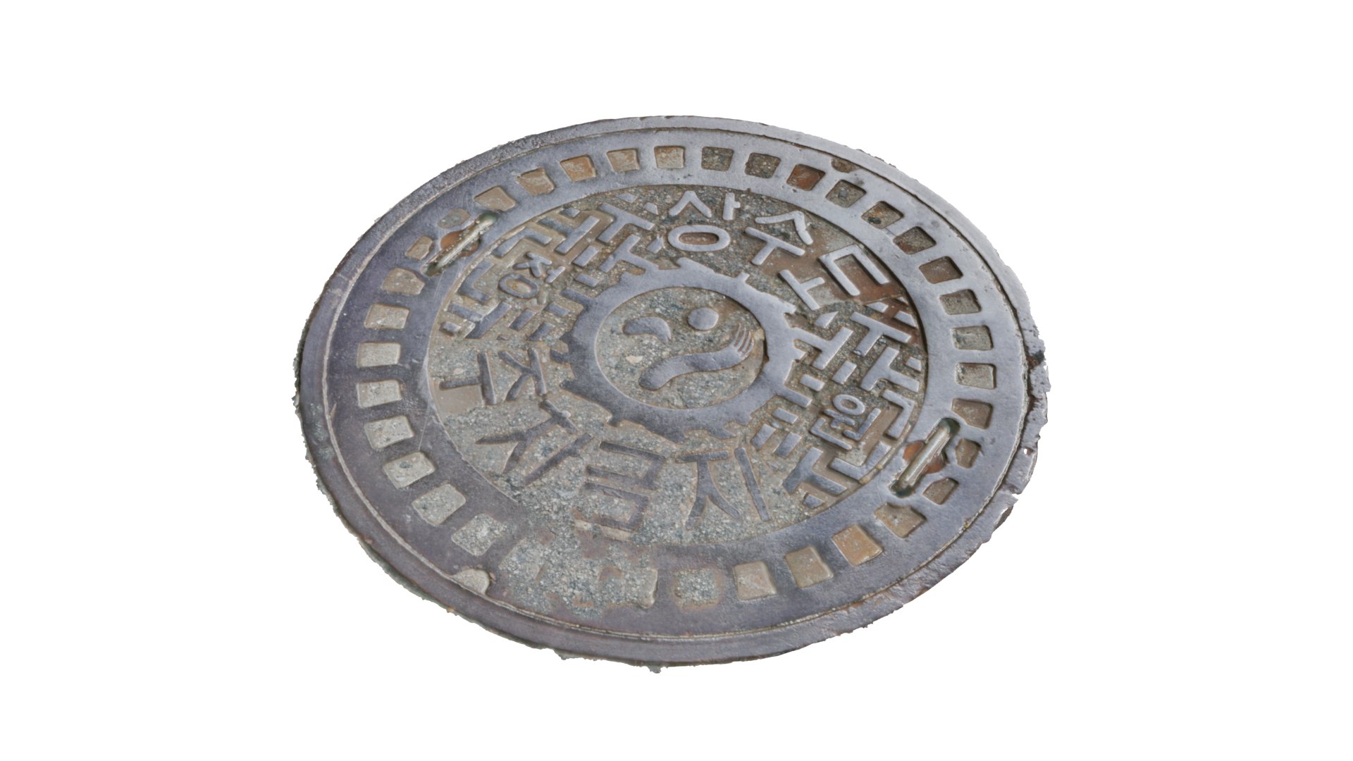 Korean Style 7 Manhole Set 3D Model - TurboSquid 1848478