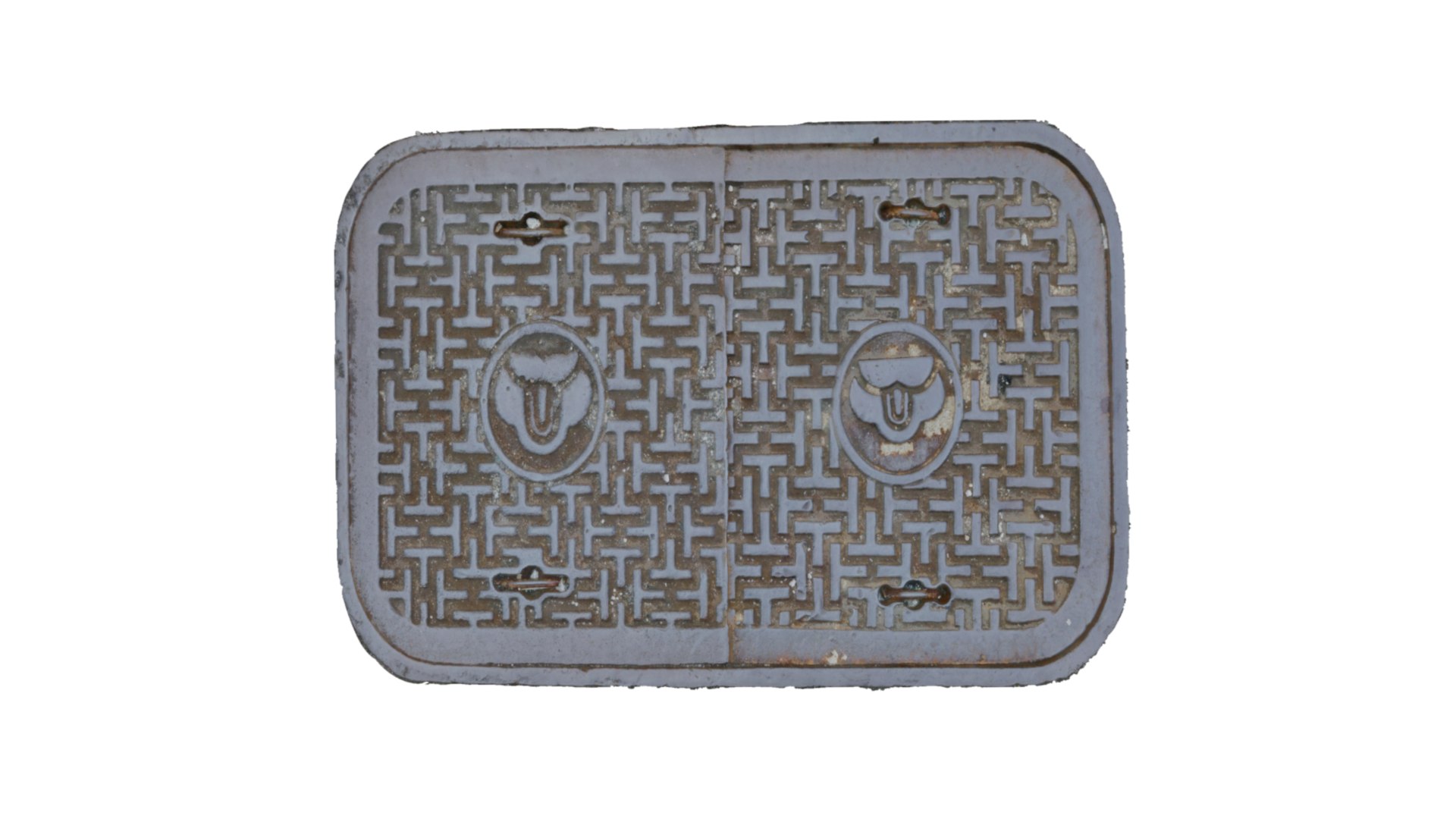Korean Style 7 Manhole Set 3D Model - TurboSquid 1848478