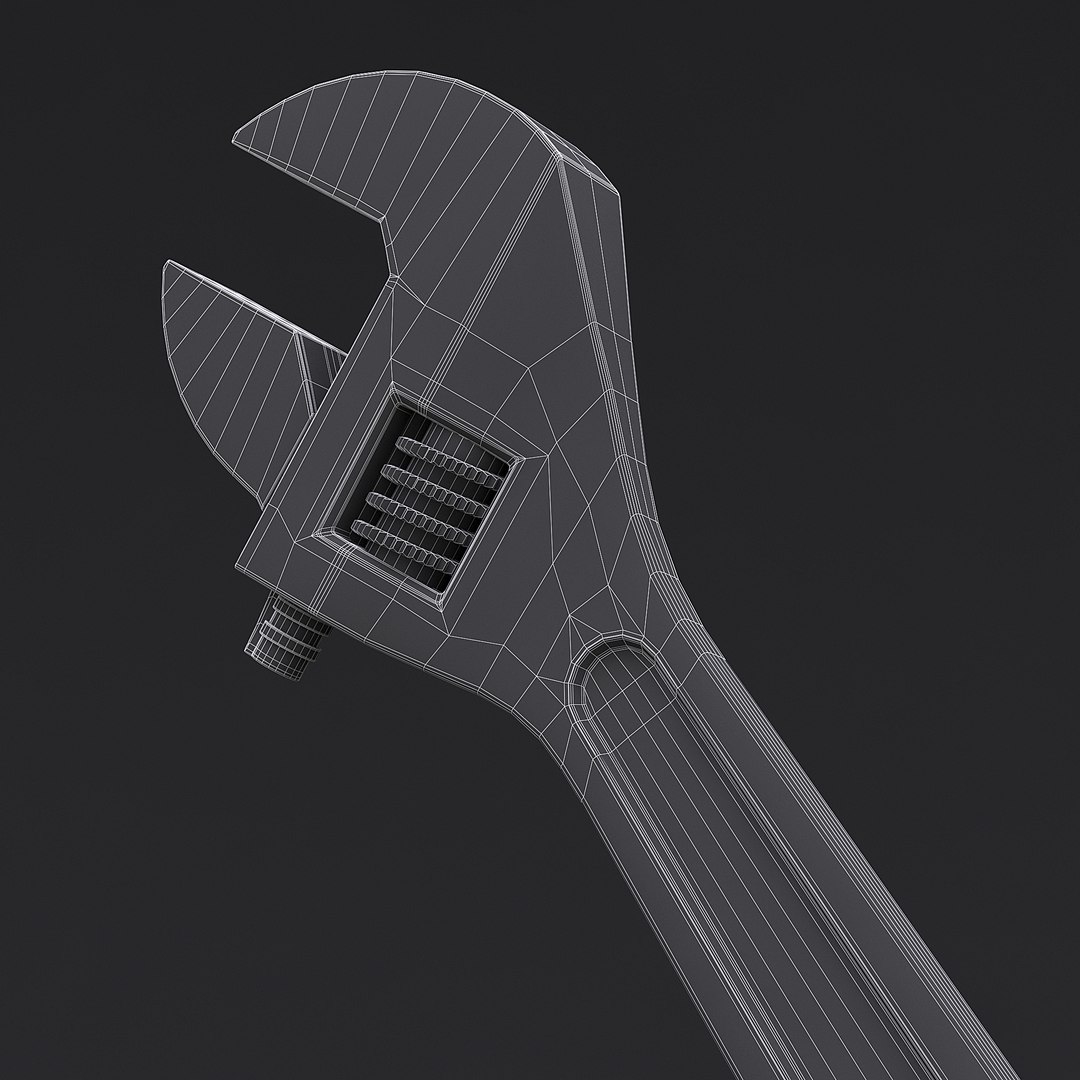 Adjustable Wrench 3D Model - TurboSquid 2064295