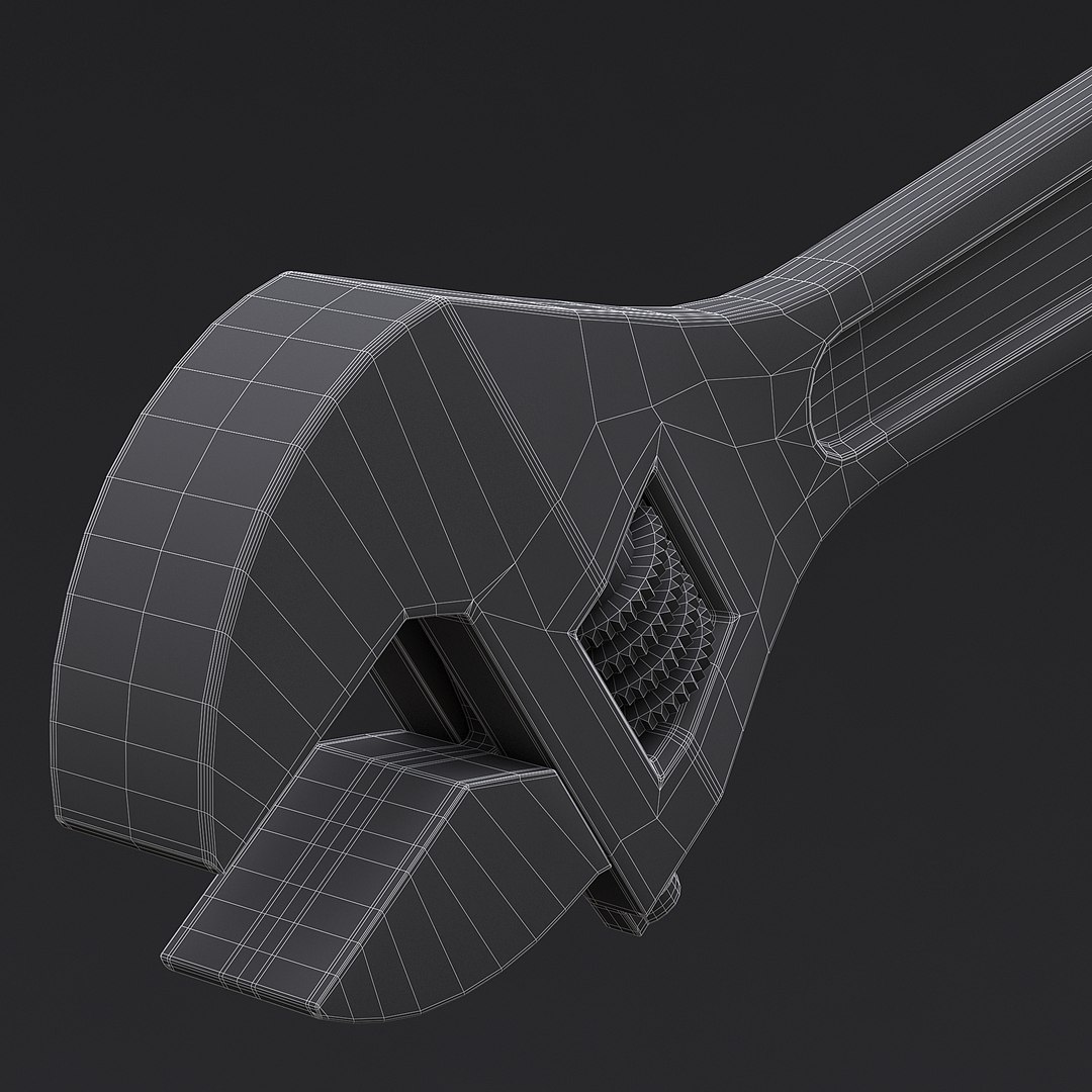 Adjustable Wrench 3D Model - TurboSquid 2064295