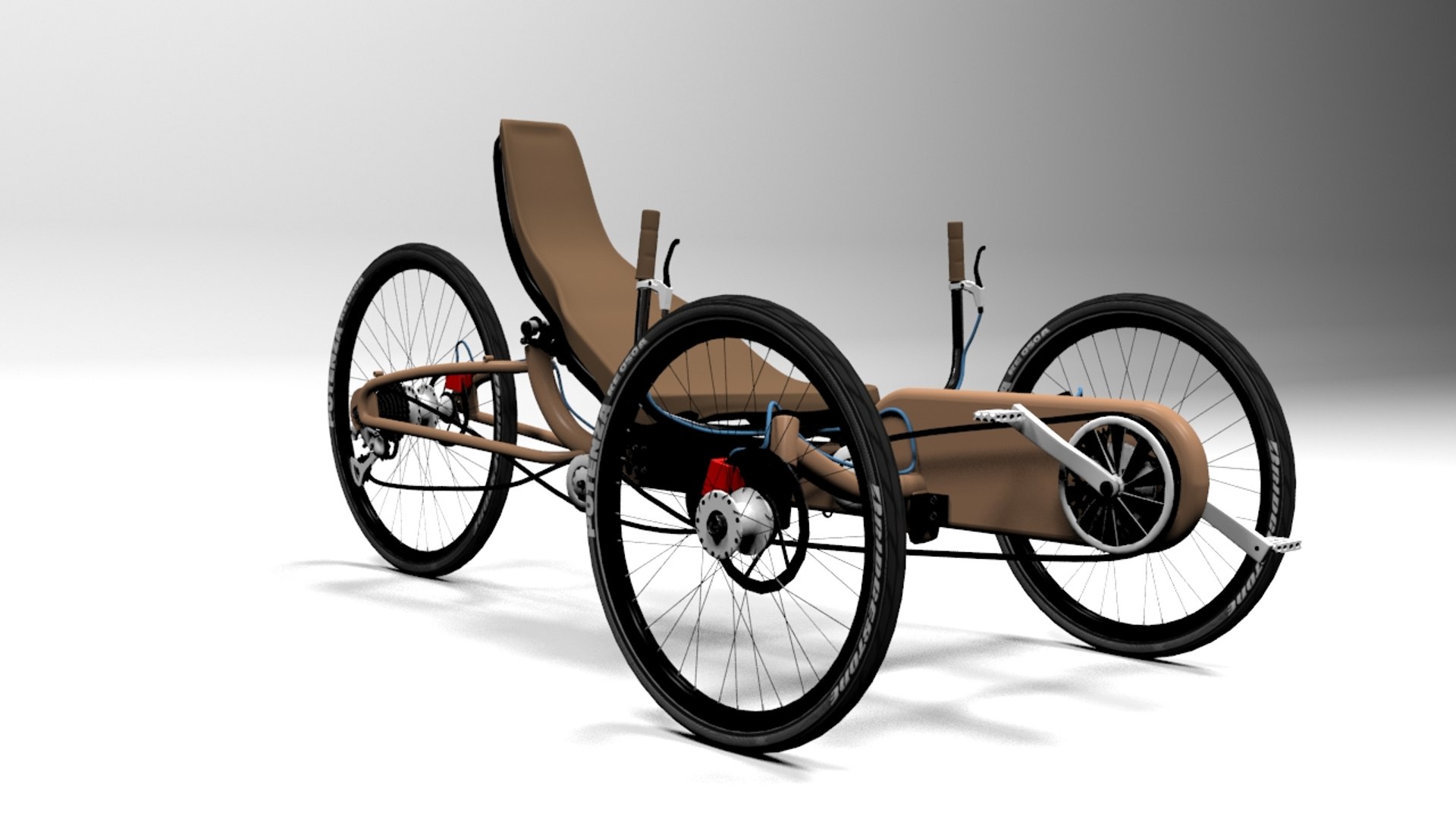 3d Model Cycle Bicycle Recumbent