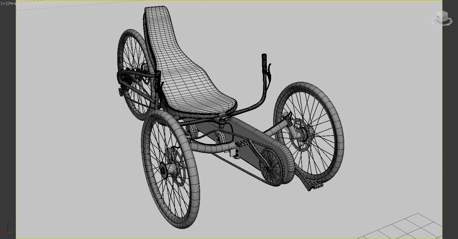 3d Model Cycle Bicycle Recumbent