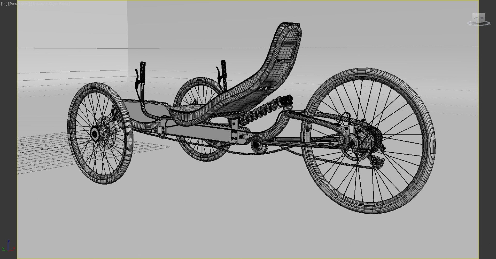3d Model Cycle Bicycle Recumbent