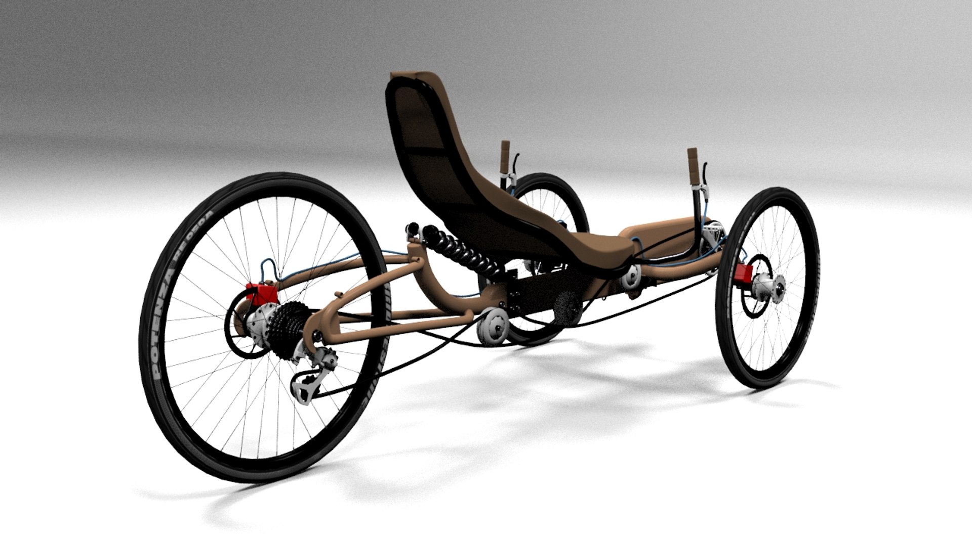 3d Model Cycle Bicycle Recumbent