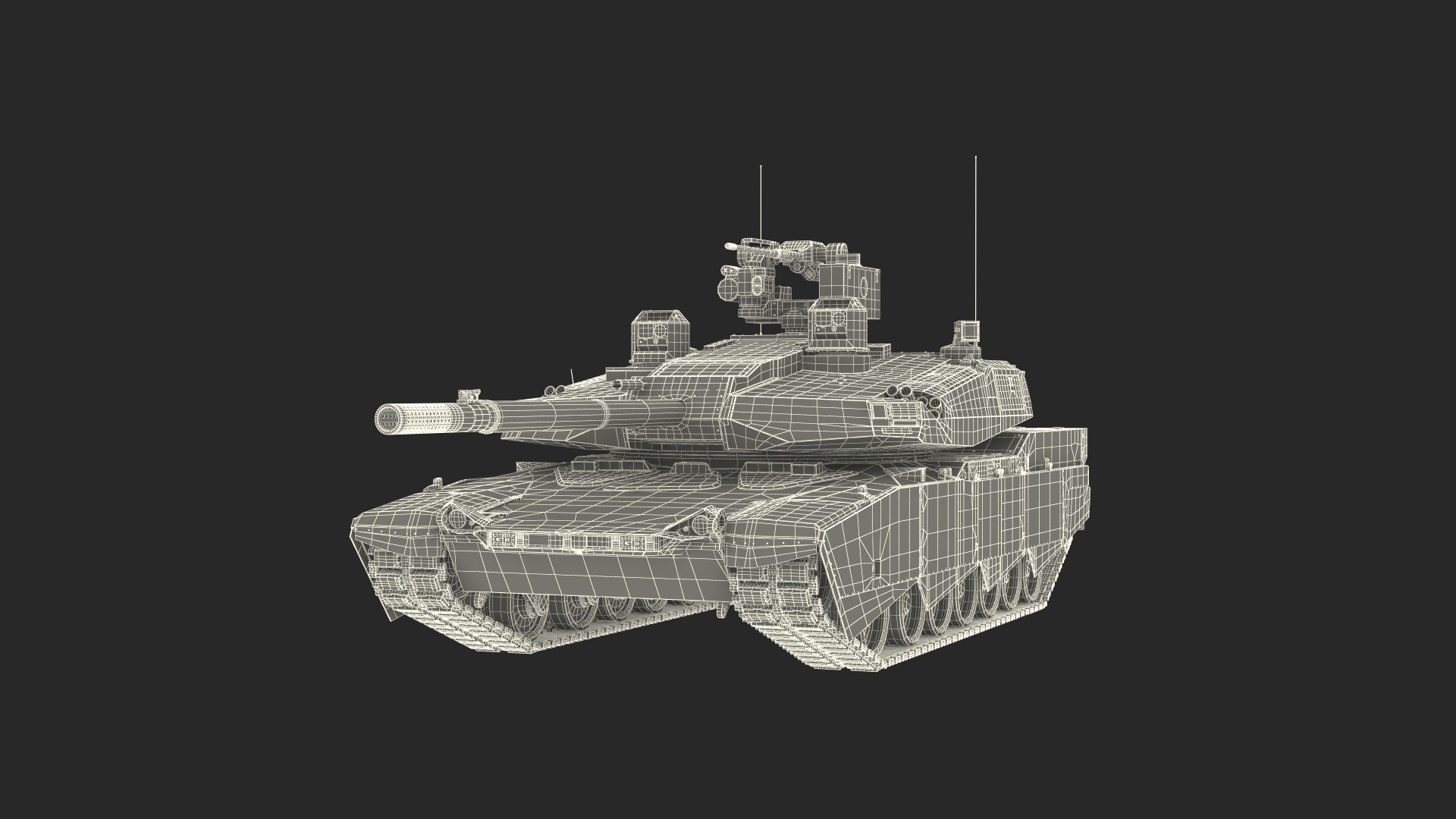 Abrams X Tank Grey Rigged For Cinema 4D 3D Model - TurboSquid 2241573