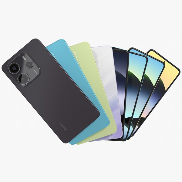 modelo 3d Xiaomi Redmi Note 14 4G Todos los colores - TurboSquid 2343132