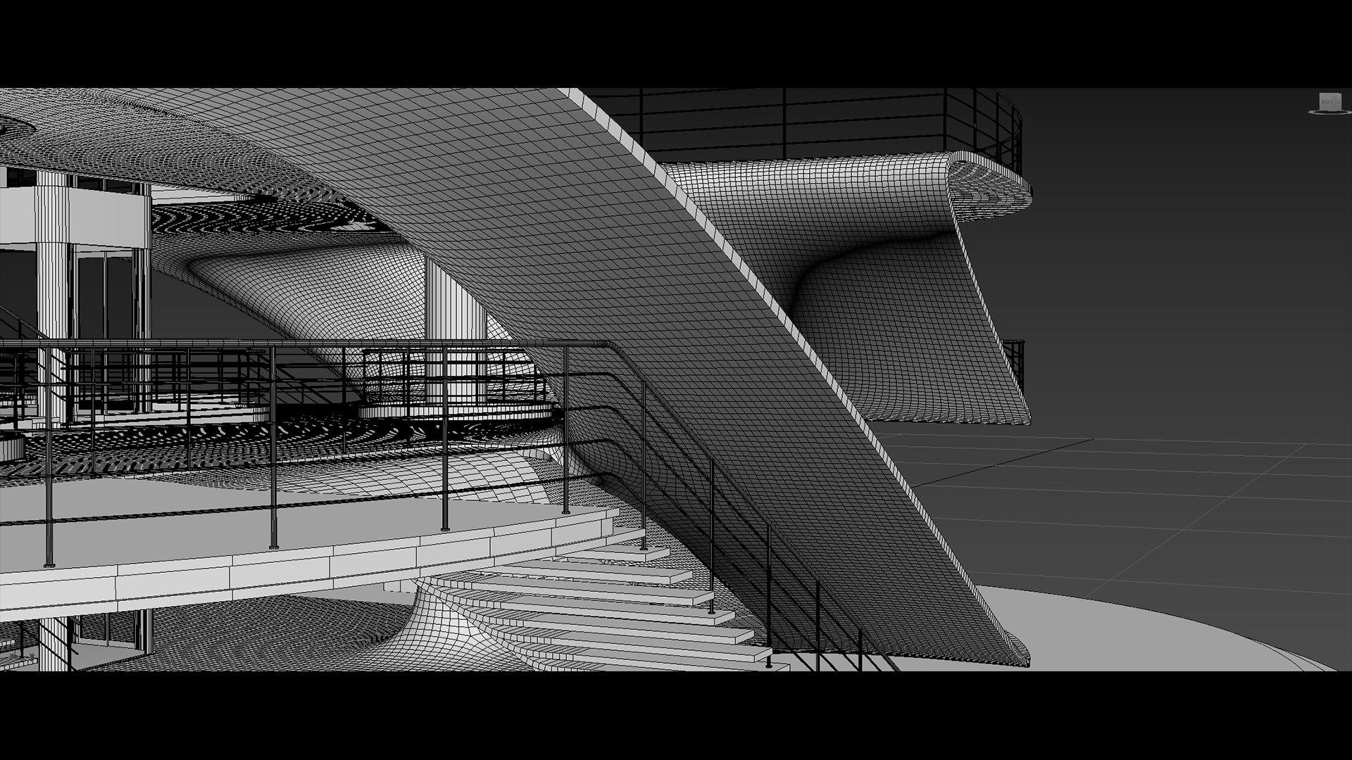 3D Futuristic Parametric Sci-Fi Exhibition Pavilion Architecture Model - TurboSquid 2112749