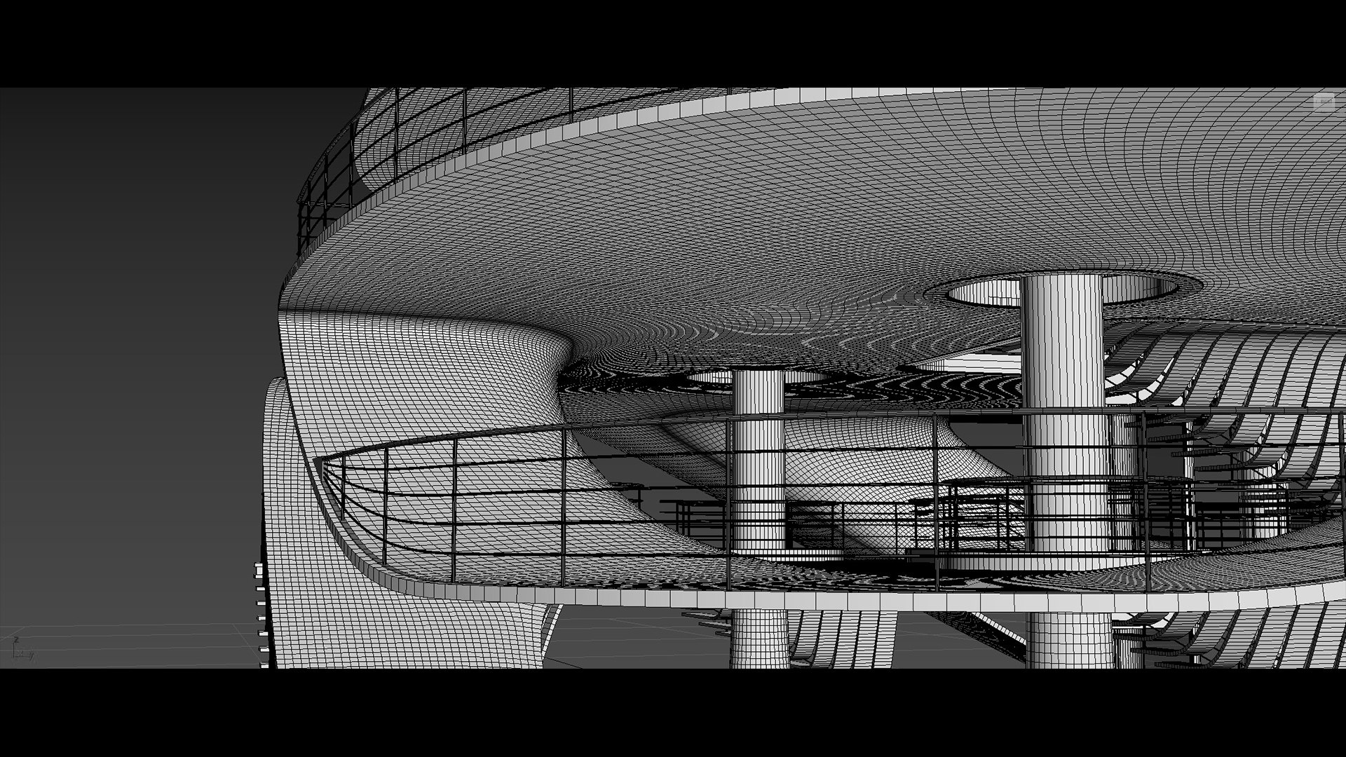 3D Futuristic Parametric Sci-Fi Exhibition Pavilion Architecture Model - TurboSquid 2112749