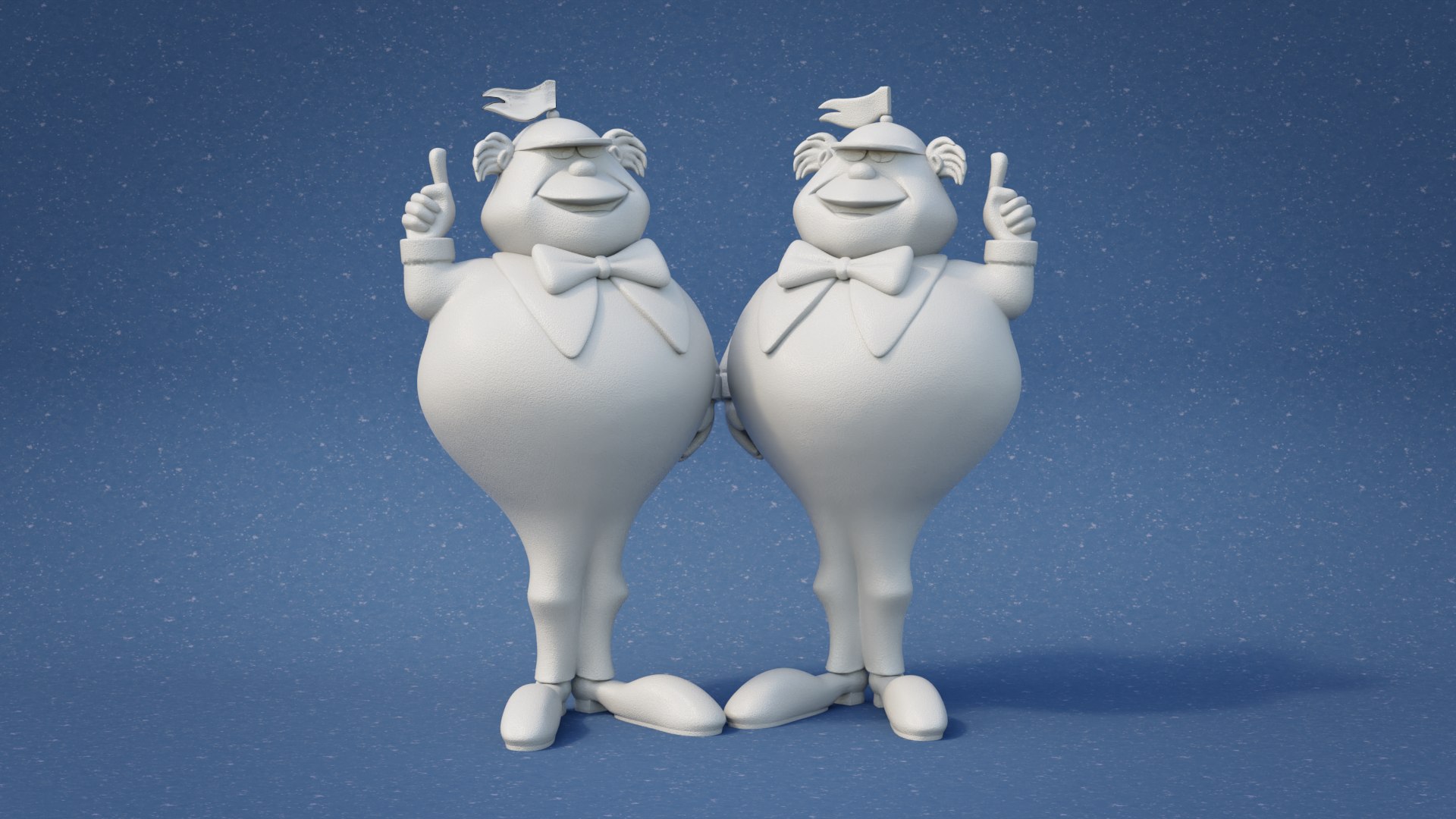 modelo 3d Tweedle Dee y Tweedle Dum - TurboSquid 2213378