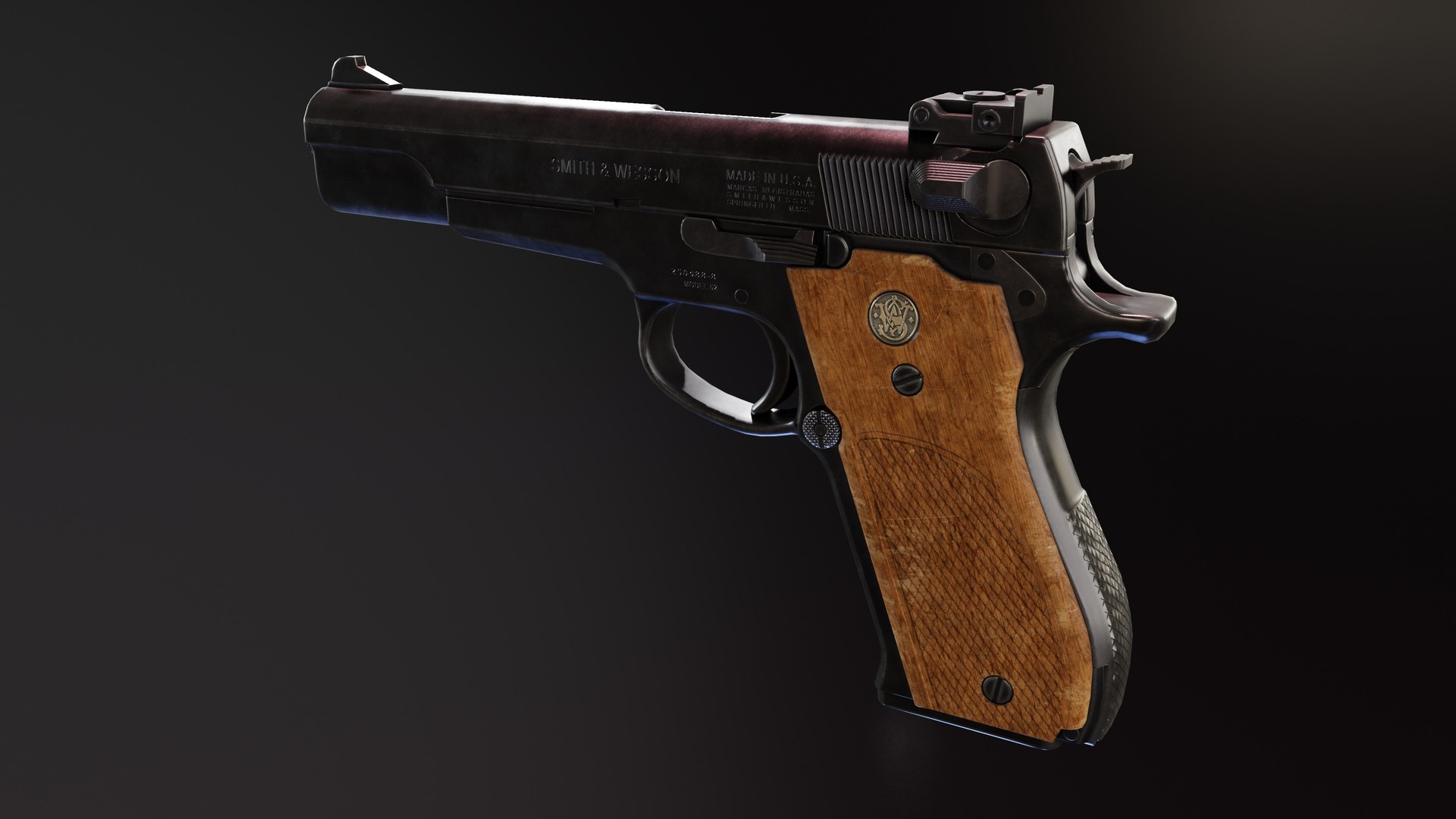 3D Smith and Wesson Model 52 model - TurboSquid 1958646