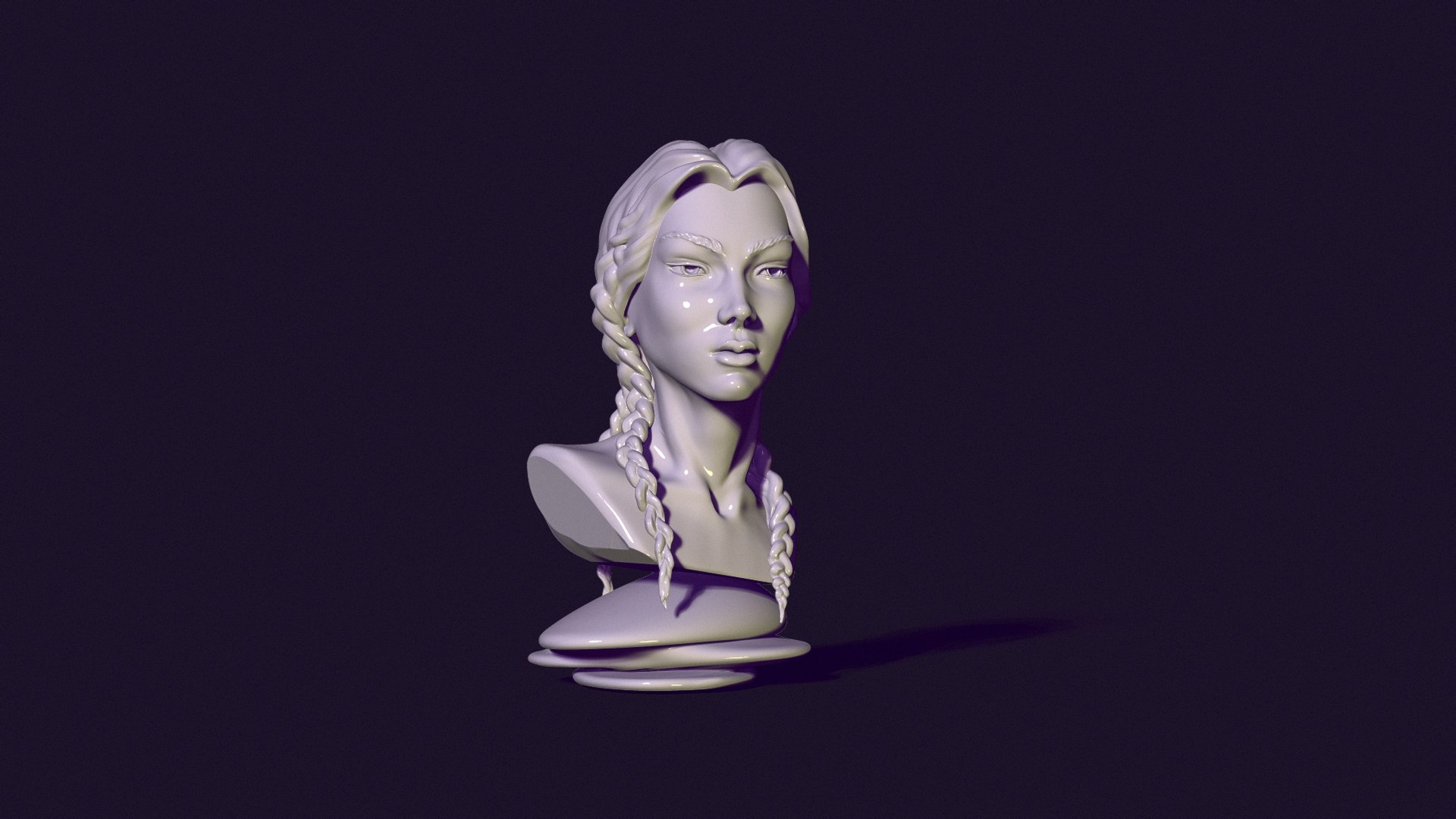 Bust Of An Asian Girl 3D Model - TurboSquid 2002041