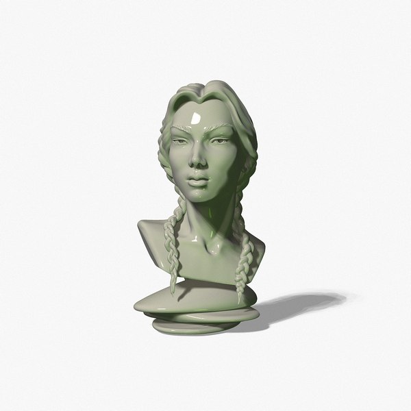 Bust Of An Asian Girl 3d Model Turbosquid 2002041