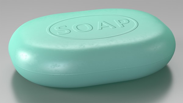 Sky blue bath soap model - TurboSquid 1446429