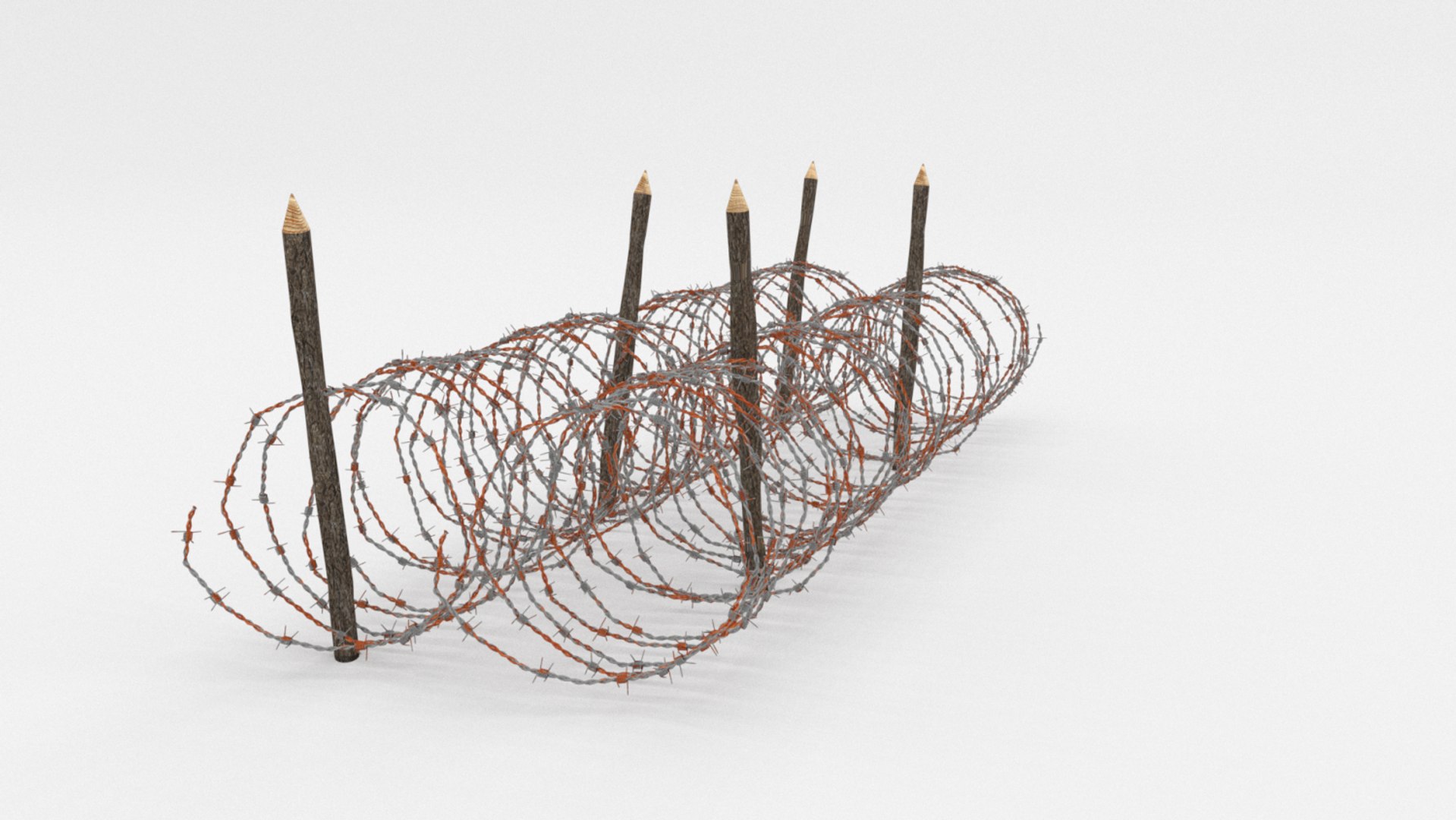 3D Barbed Wire Obstacle Model - TurboSquid 1191631
