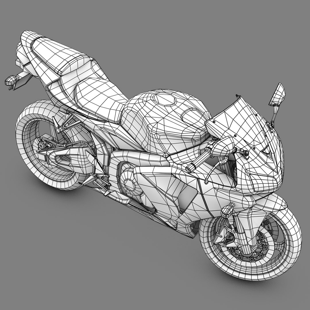 Sport Super Bike 3d Model