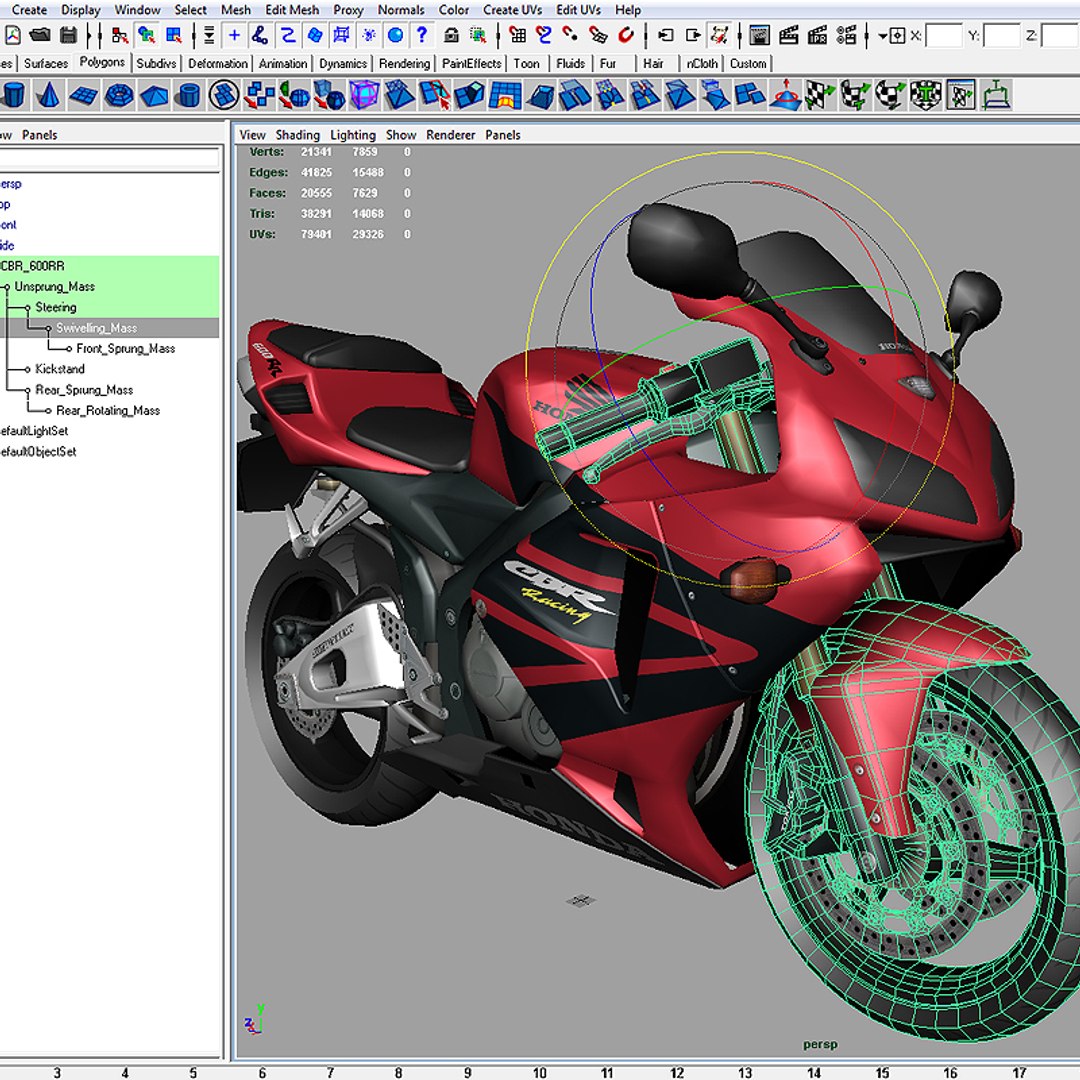 Sport Super Bike 3d Model
