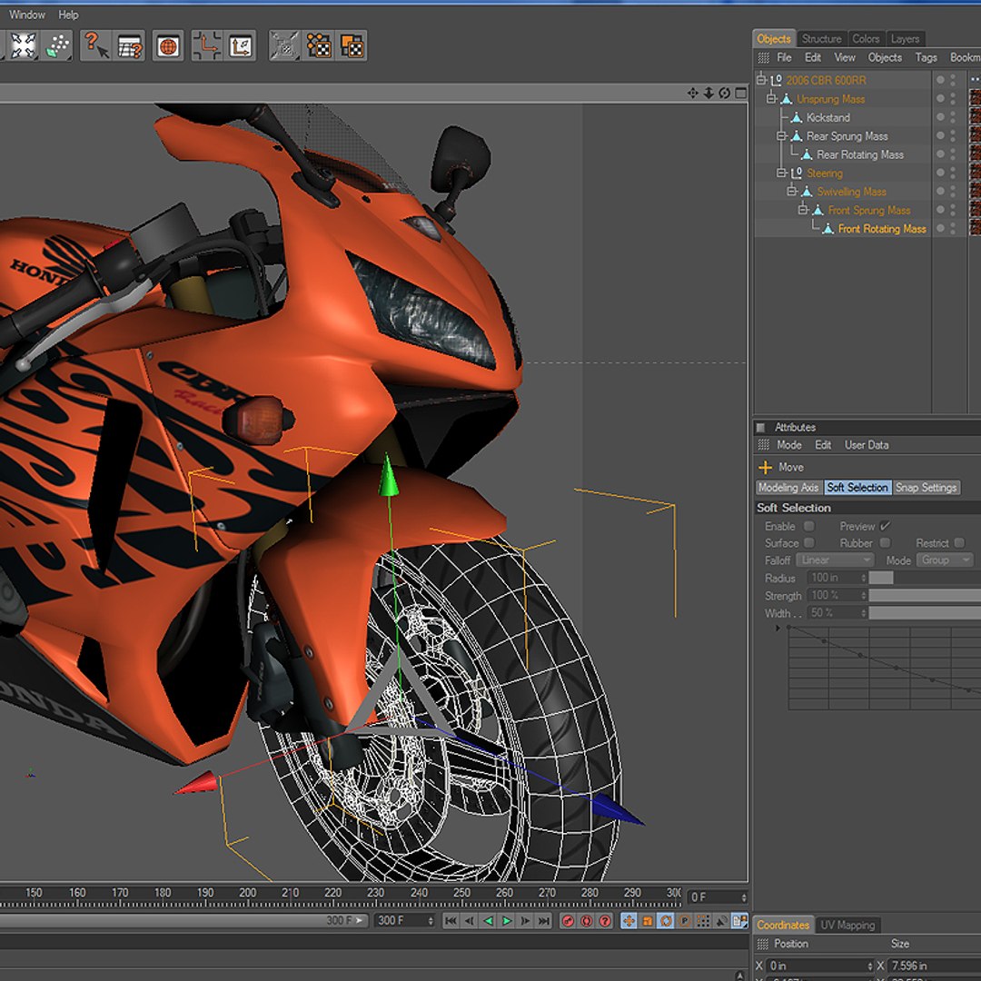Sport Super Bike 3d Model