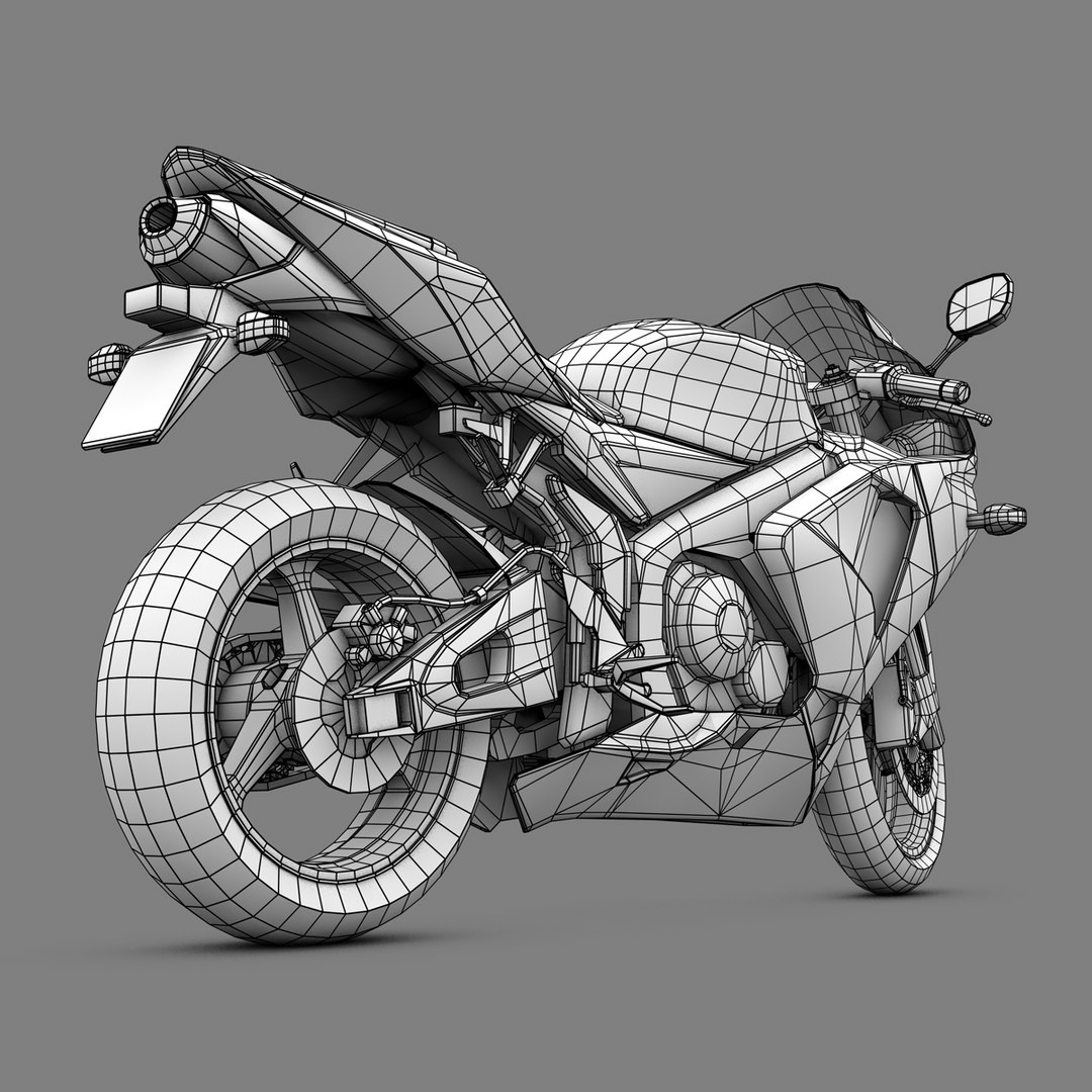 Sport Super Bike 3d Model