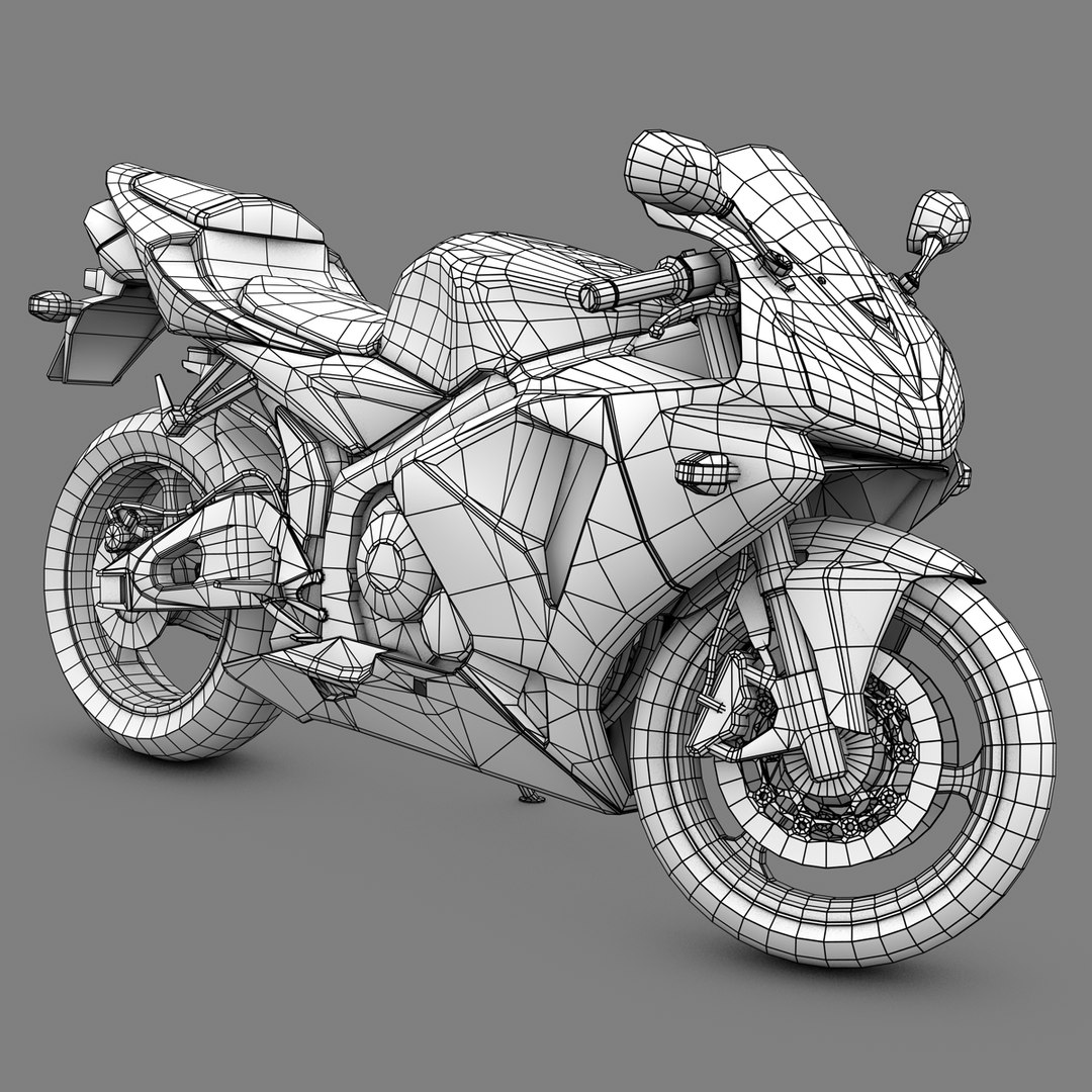 Sport Super Bike 3d Model