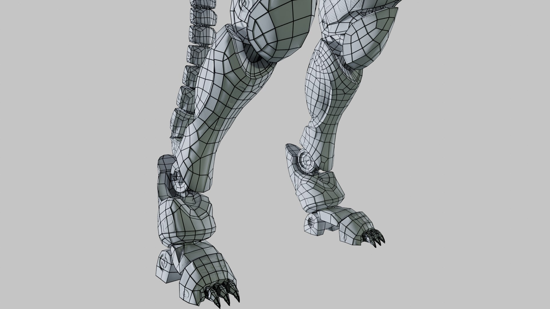 Sci-fi Humanoid Cat Robot - Rigged Game-Ready Anthropomorphic Character ...