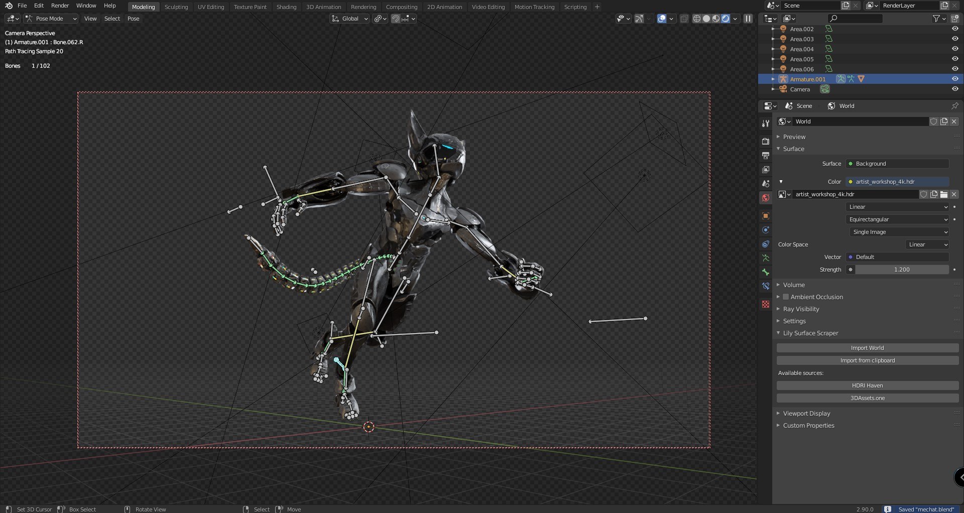 Sci-fi Humanoid Cat Robot - Rigged Game-Ready Anthropomorphic Character ...