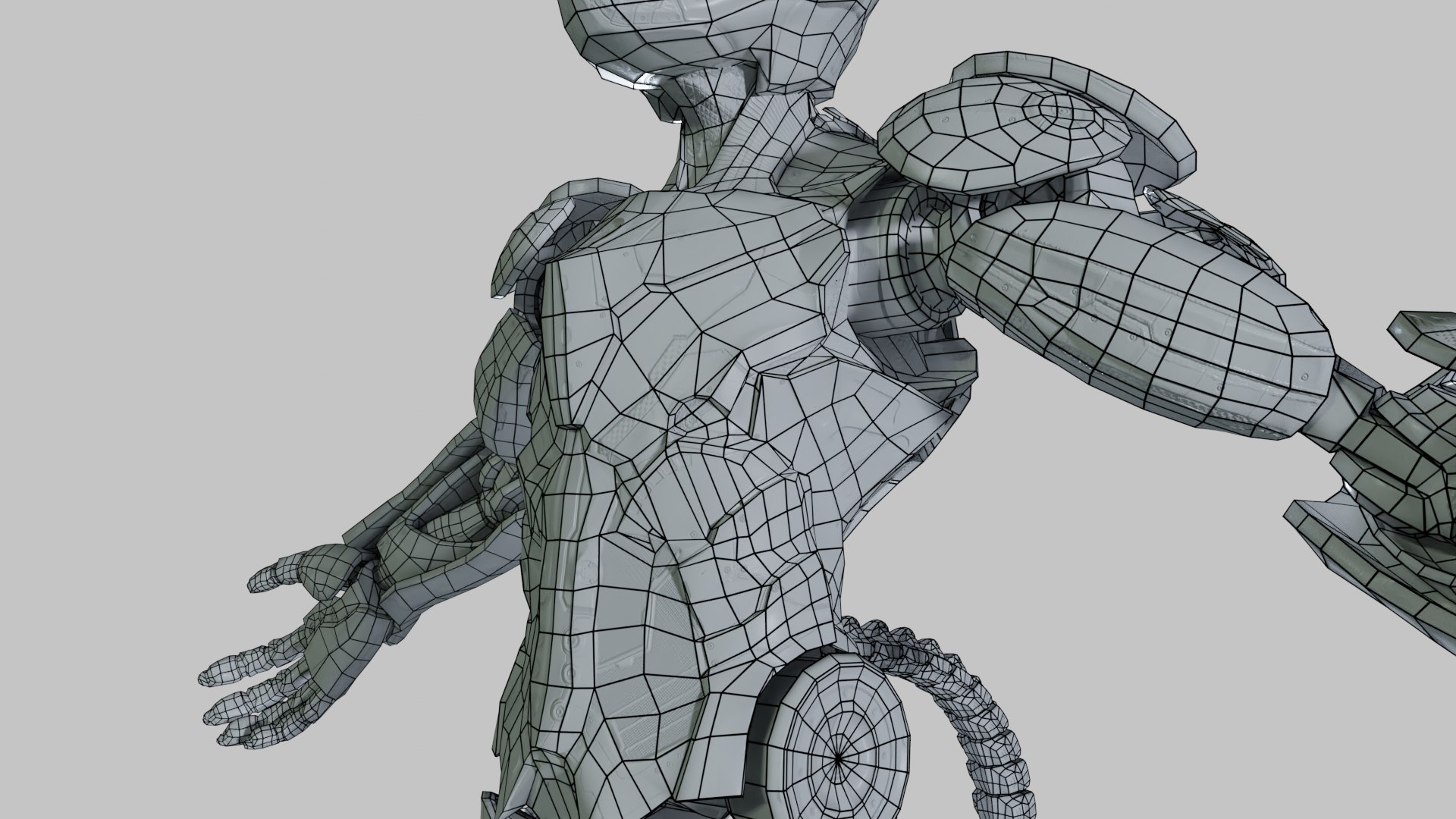 Sci-fi Humanoid Cat Robot - Rigged Game-Ready Anthropomorphic Character ...