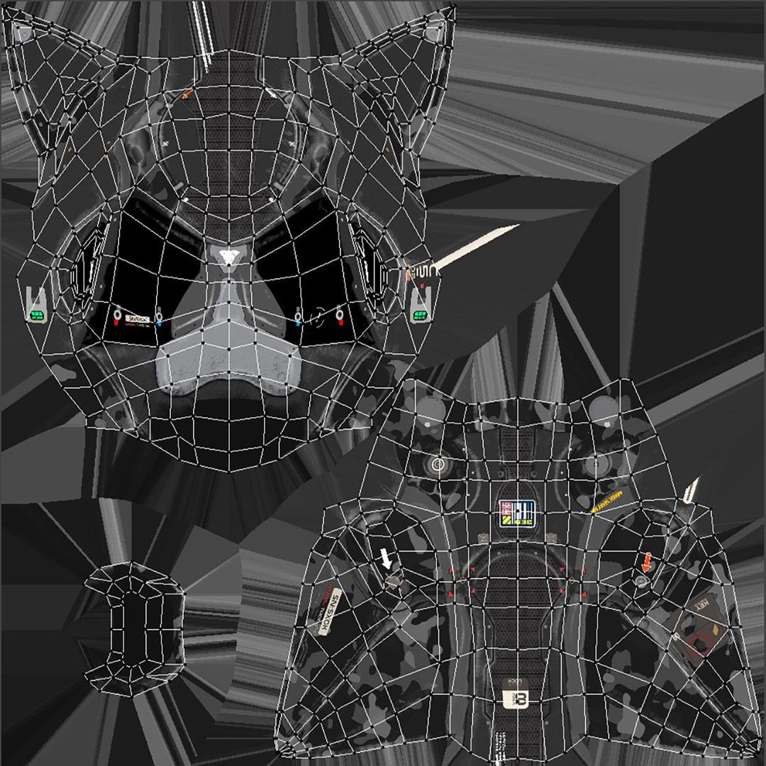 Sci-fi Humanoid Cat Robot - Rigged Game-Ready Anthropomorphic Character ...
