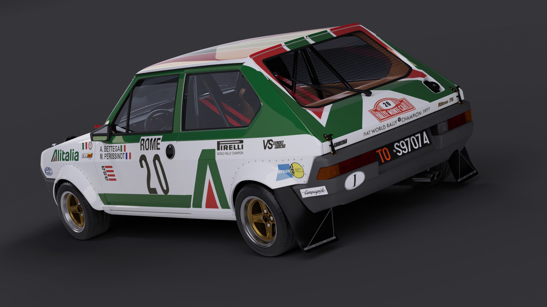 1978 Fiat Ritmo Gr 2 Alitalia Bettega Montecarlo 3D Model - TurboSquid ...