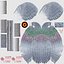 3d Model Of Realistic Pigeon Wings Folded