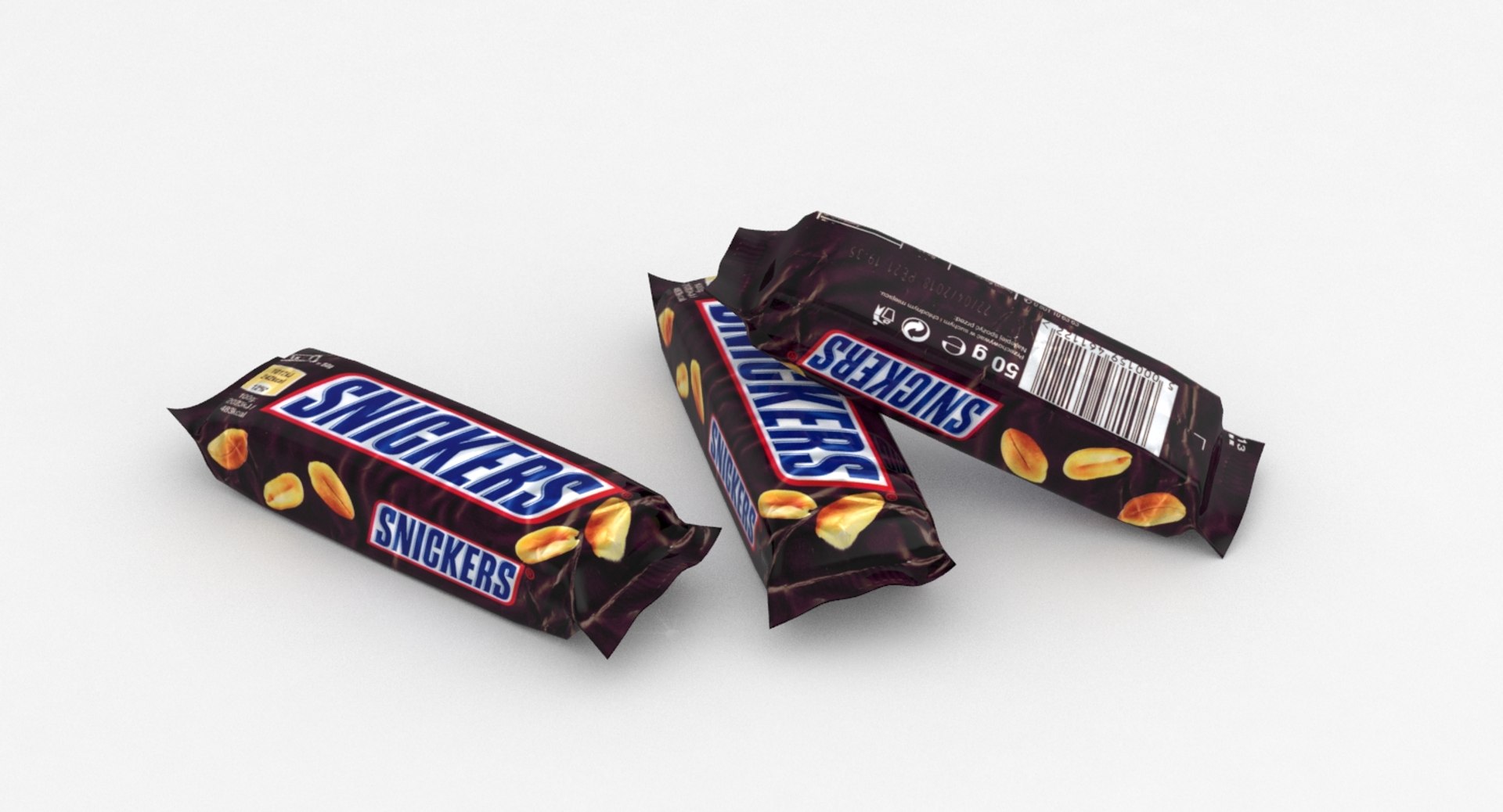 3D snickers bar model - TurboSquid 1182906