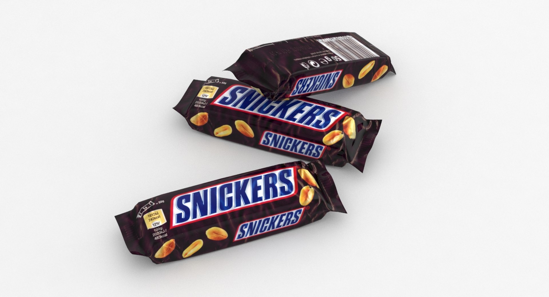 3D snickers bar model - TurboSquid 1182906