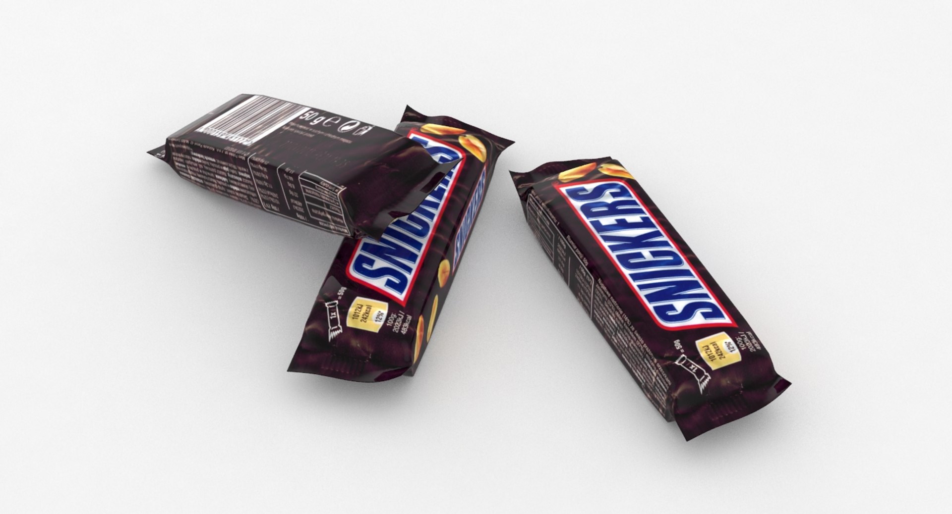 3D snickers bar model - TurboSquid 1182906