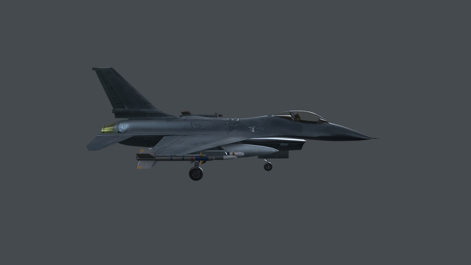 Asset - Army - F16A Fighting Falcon - 3D MODEL Low-poly Low-poly 3D Model Model - TurboSquid 2306063