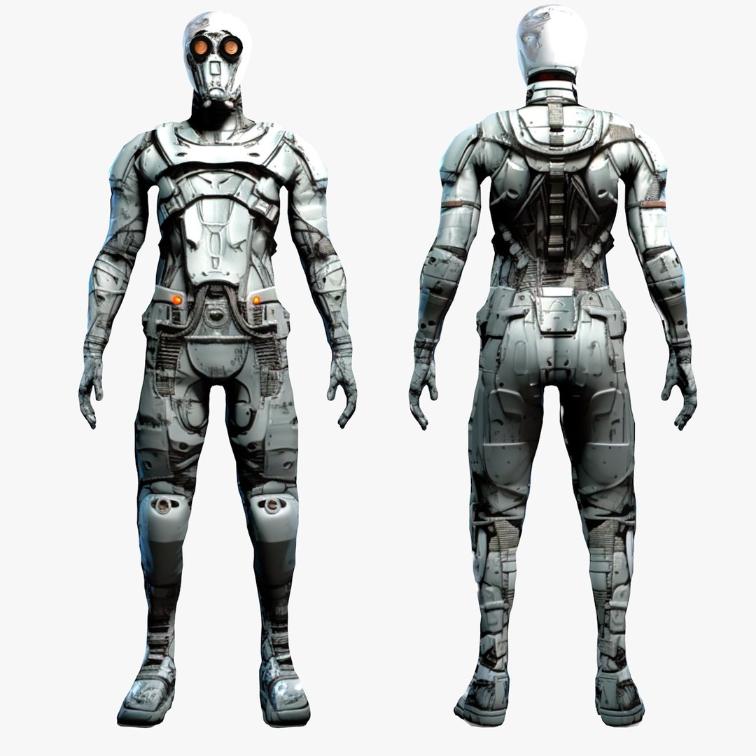 3D gas mask man model - TurboSquid 2101147