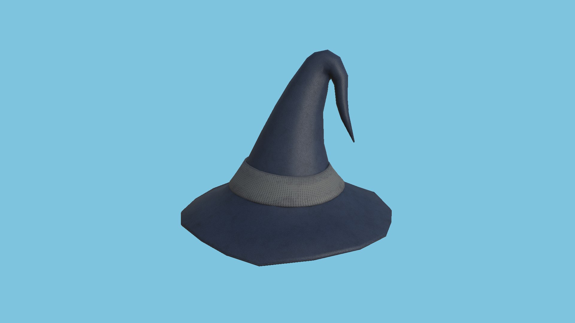 Dark Blue Wizard Hat - Character Design Fashion 3D Model - TurboSquid ...