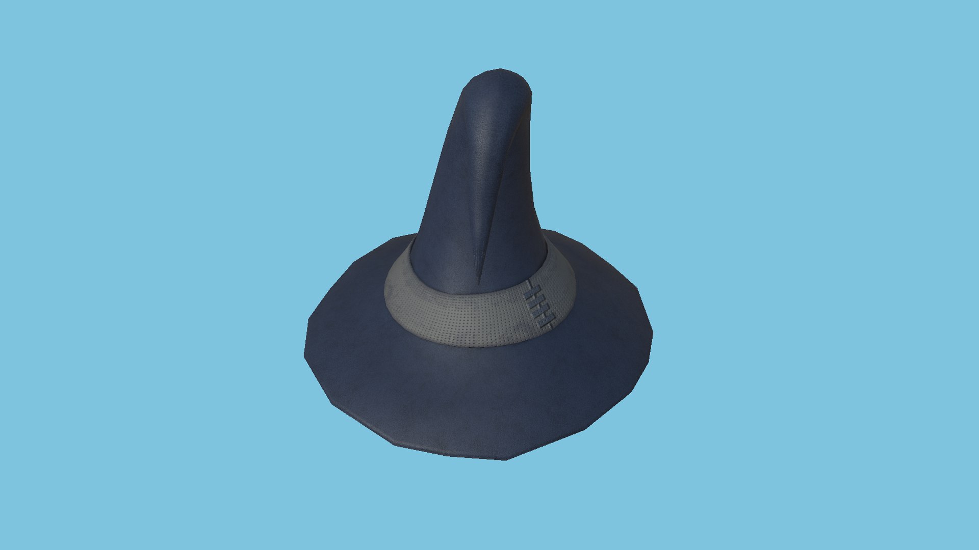 Dark Blue Wizard Hat - Character Design Fashion 3D Model - TurboSquid ...