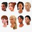 Female Heads Collection 5 3D Model - TurboSquid 2063451