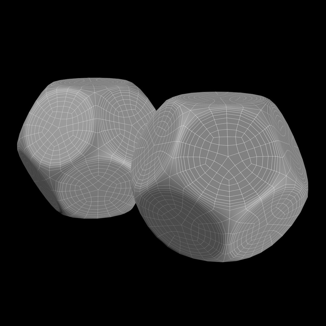 Role Playing Dice 12 3d Dxf