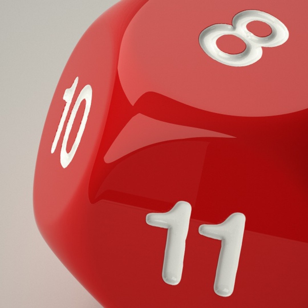 Role Playing Dice 12 3d Dxf