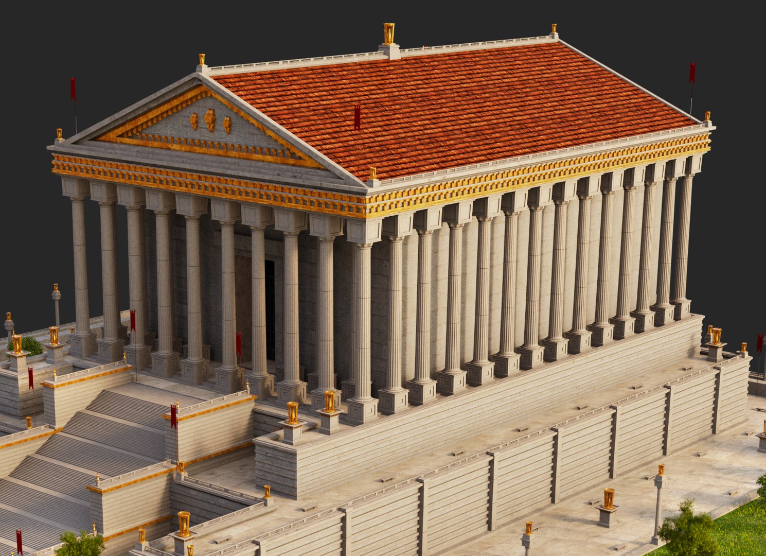 3D Temple Of Jupiter V2 - TurboSquid 2290571