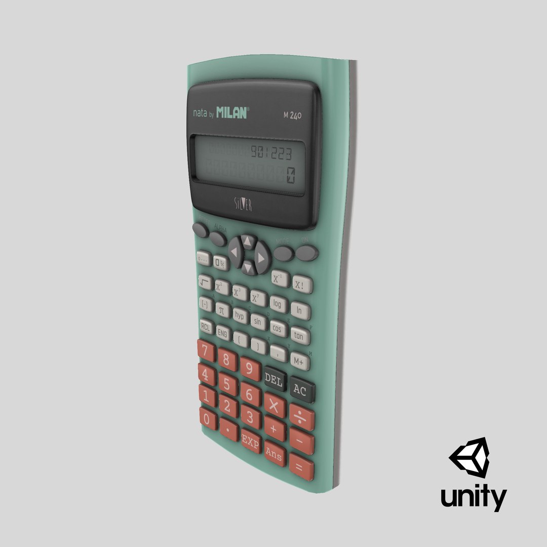 3D Milan Scientific Portable Calculator - TurboSquid 2306435