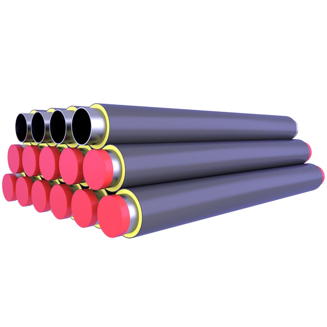 3D Underground Heating Pre-Insulated Pipe 64 - TurboSquid 2257275