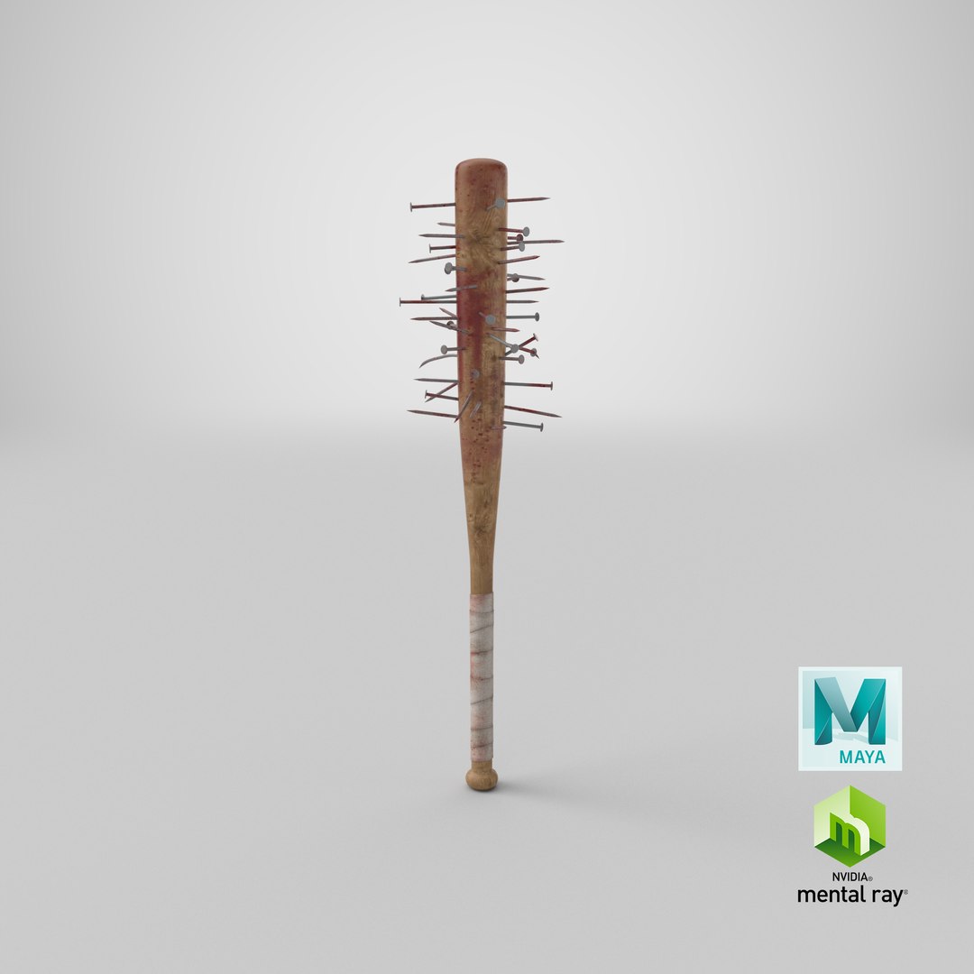 3D Nailed Baseball Bat 01 Model - TurboSquid 1963395