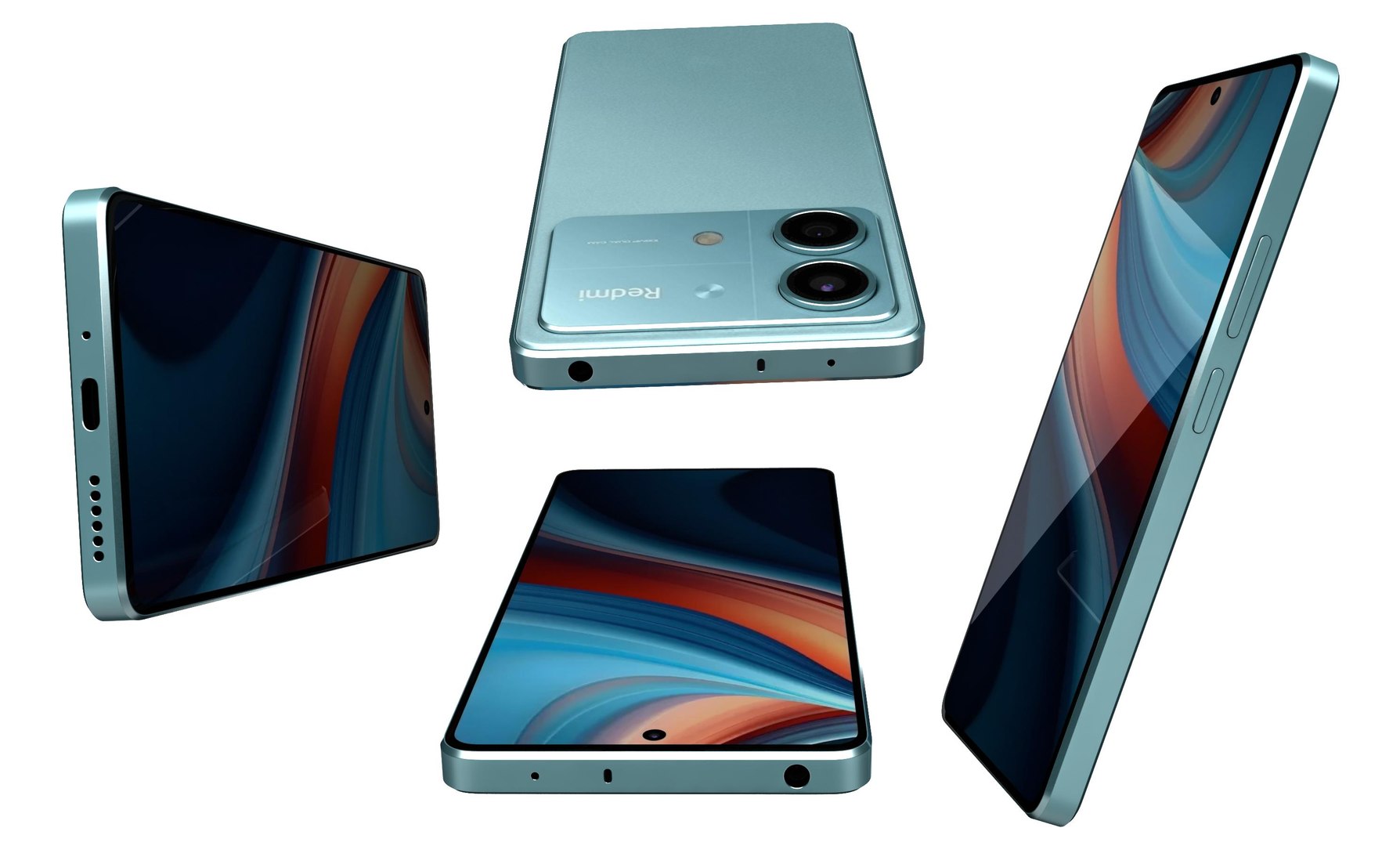 Xiaomi Redmi Note 13R Pro Blue 3D - TurboSquid 2156865