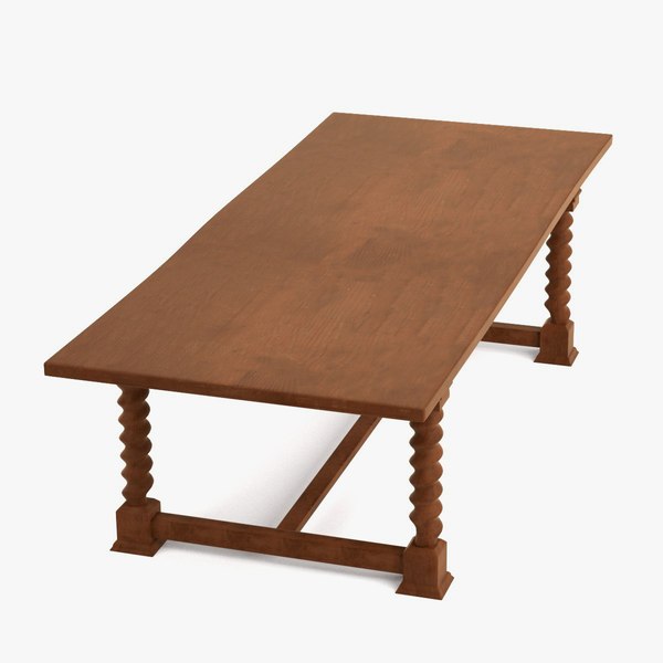 3d antique table model