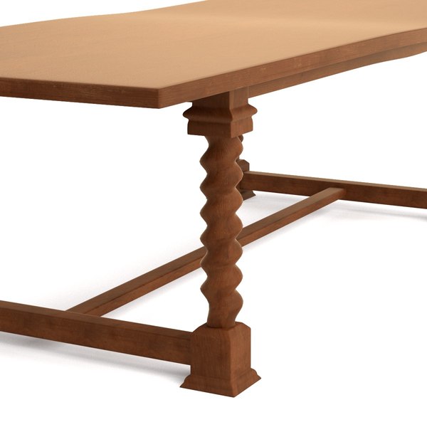 3d antique table model