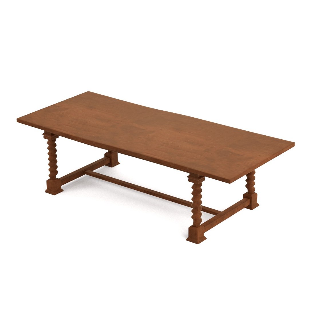 3d antique table model