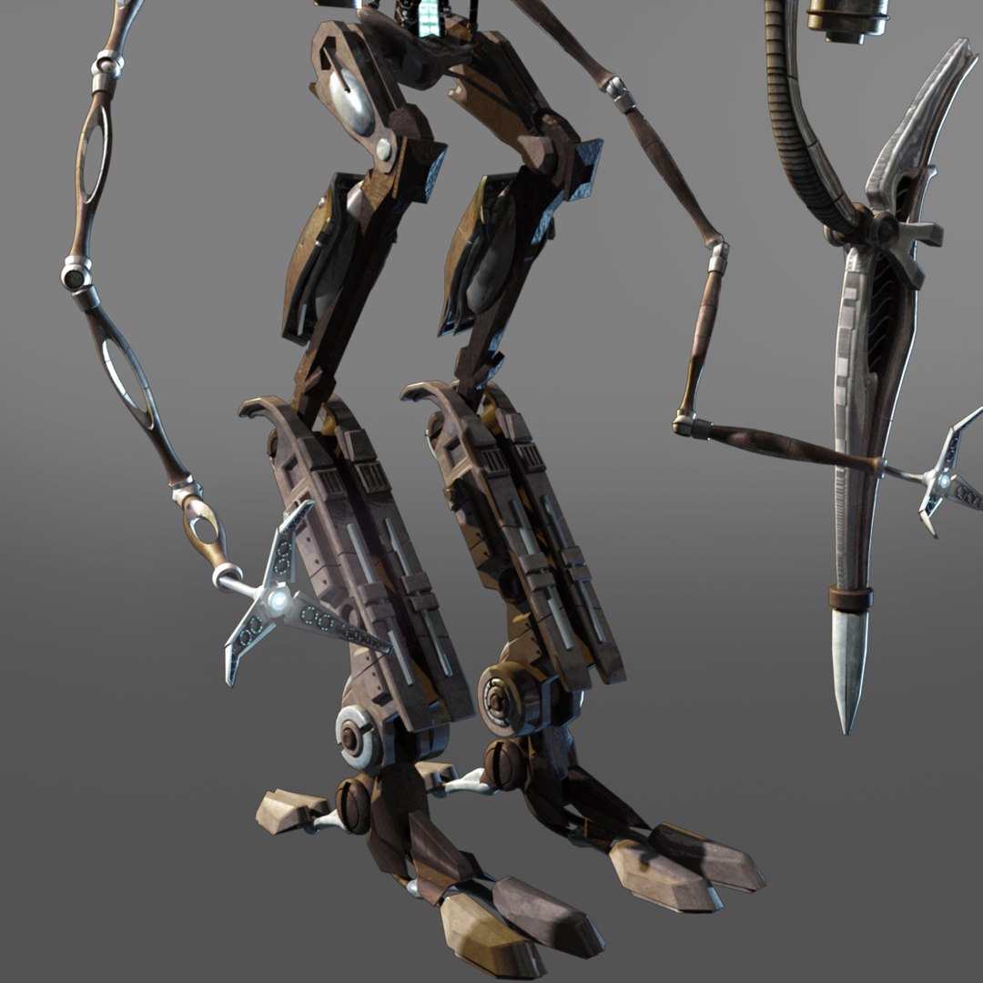 3ds Max Alien Robot Invasion