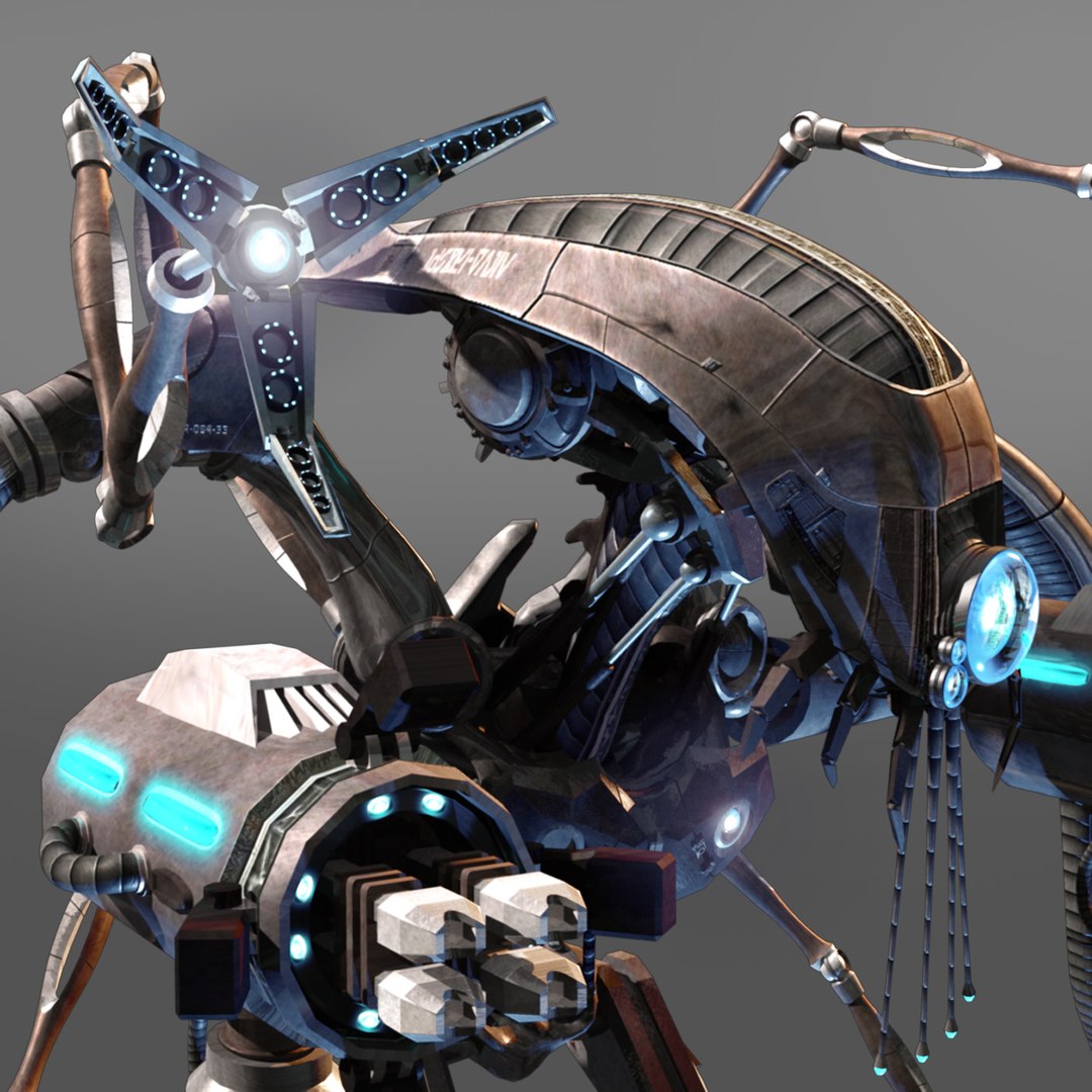 3ds Max Alien Robot Invasion
